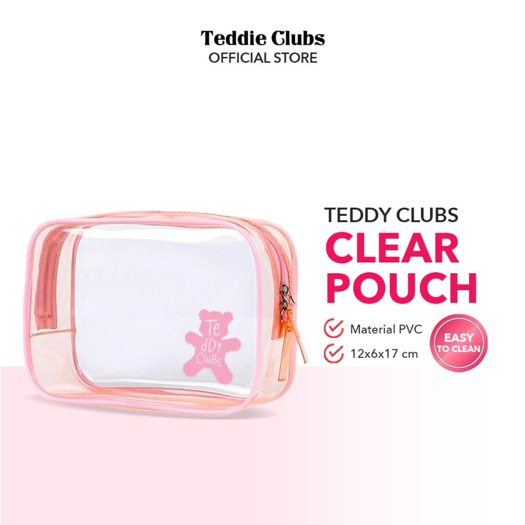 Jual Teddy Clubs | Clear Pouch | Clear Pouch Anti air | Pouch Serbaguna ...