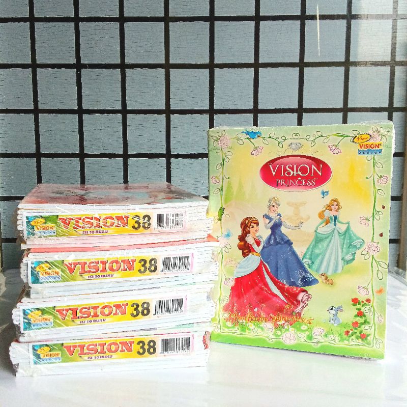 Jual Buku Tulis Vision 38 Lembar ( Pak 10 Buku ) [ Original ) | Shopee ...