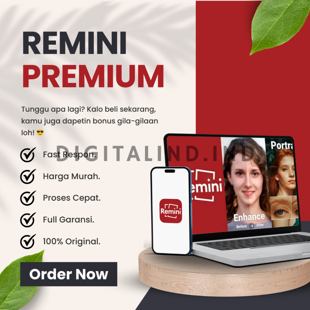 Jual REMINI PRO PREMIUM BUSINESS 1 TAHUN BERGARANSI | Shopee Indonesia