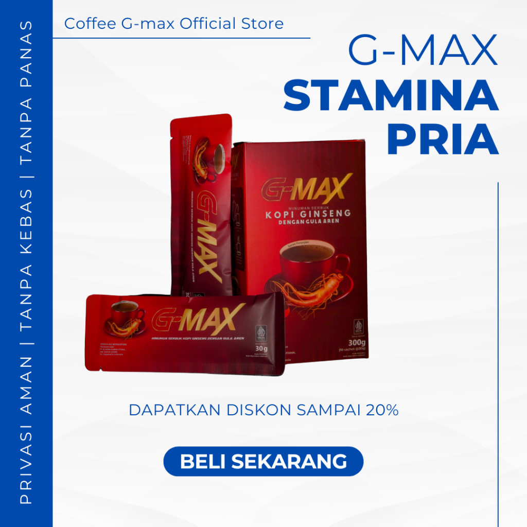Jual KOPI RASA GINSENG STAMINA GMAX Menambah Durasi Tahan Lebih Lama Original G-max | Shopee ...