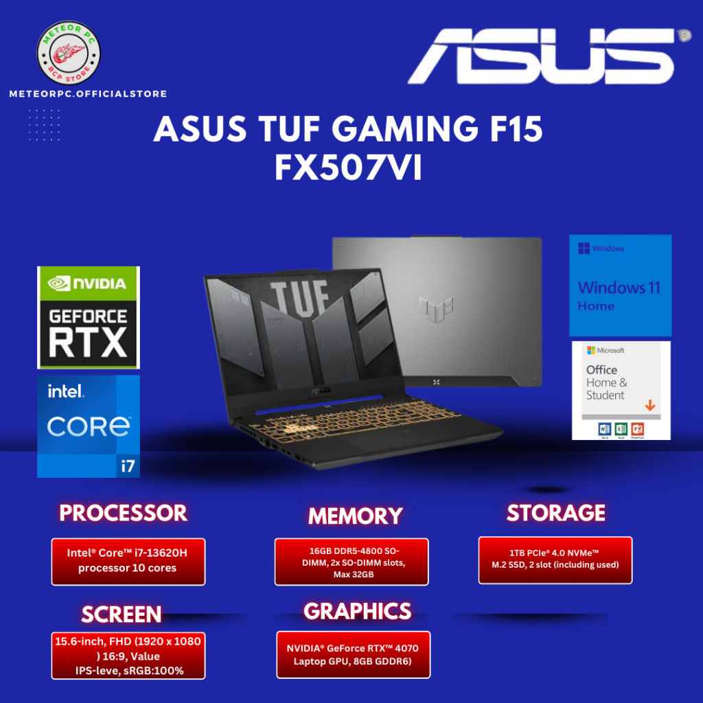Jual Asus TUF Gaming F15 FX507VI-I747K9M-O /Core i7-13620H/16GB/1TB SSD ...