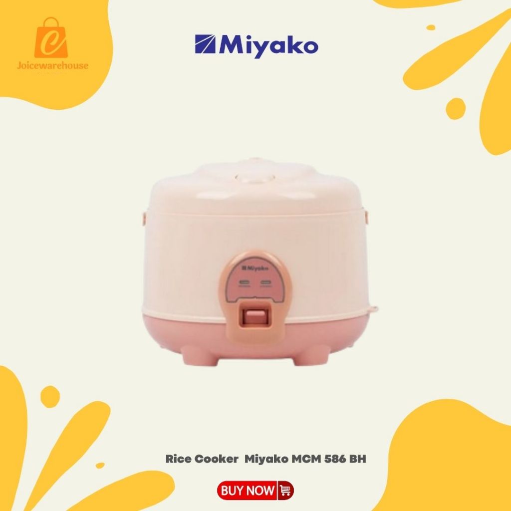 Jual Rice Cooker Miyako MCM 586 BH / Magic Com PANCI BERLIAN HITAM (1,8 ...
