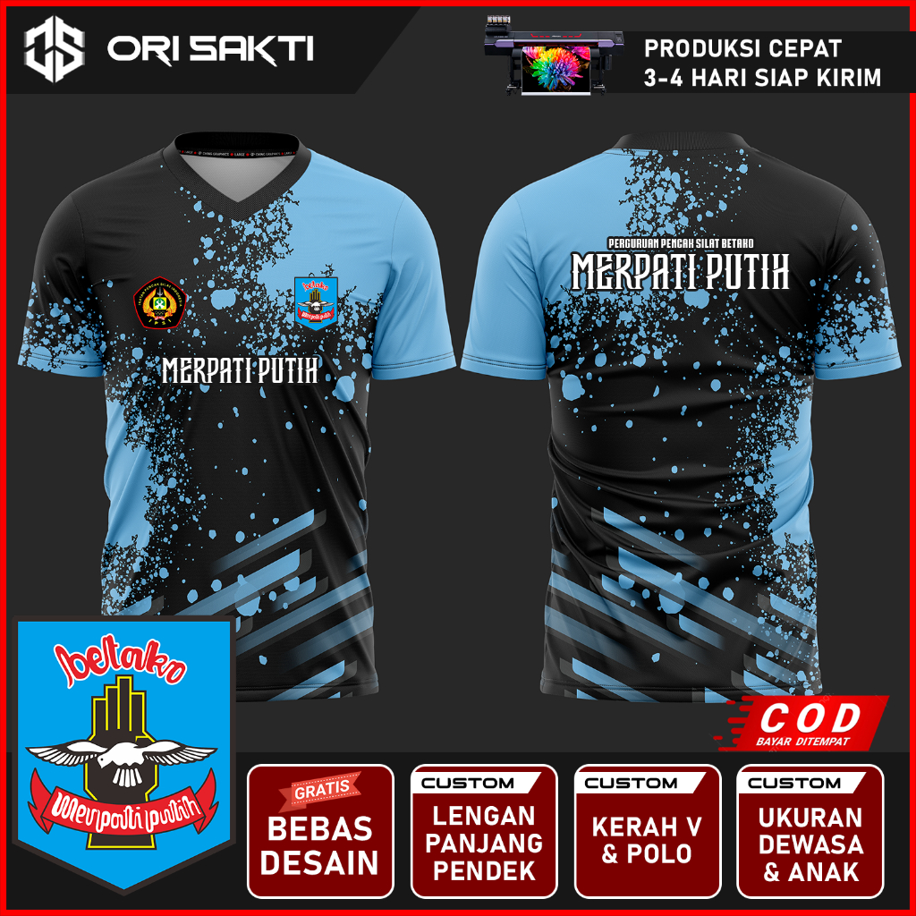 Jual jersey pencak silat merpati putih custom anak dan dewasa | Shopee ...
