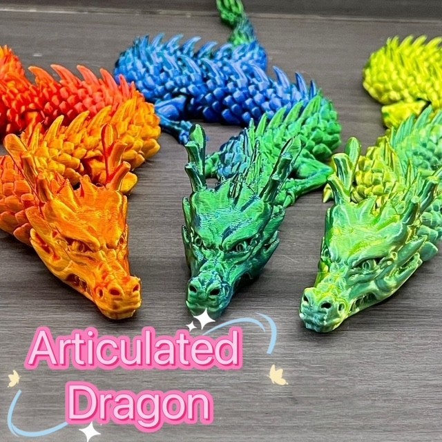 Jual Mainan Articulated Naga Dragon 3D Action Figure Artikulasi Ornamen ...