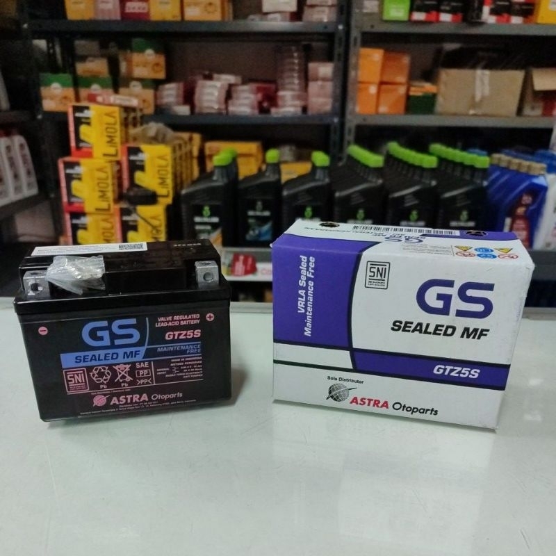 Jual AKI KERING GS ASTRA ORIGINAL (GTZ5S) | Shopee Indonesia