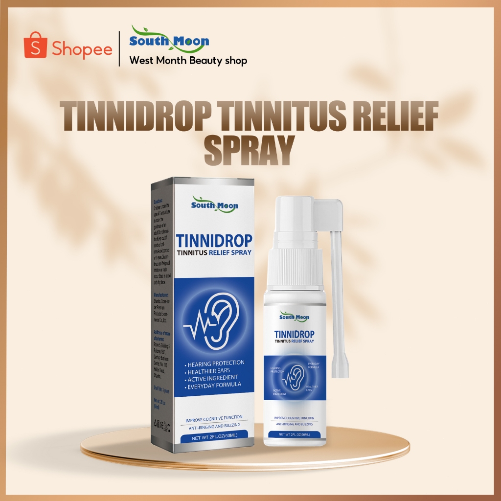 Jual South Moon Tinnitus Relief Spray 60ml Ear Ringing Treatment Spray ...
