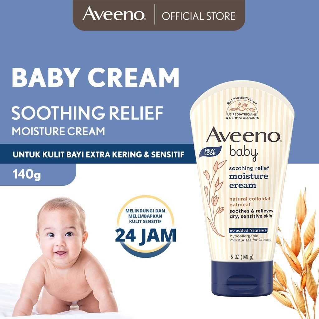 Jual Aveeno Baby Soothing Relief Moisturizing Cream | Lotion Pelembap Bayi untuk Kulit Ekstra ...