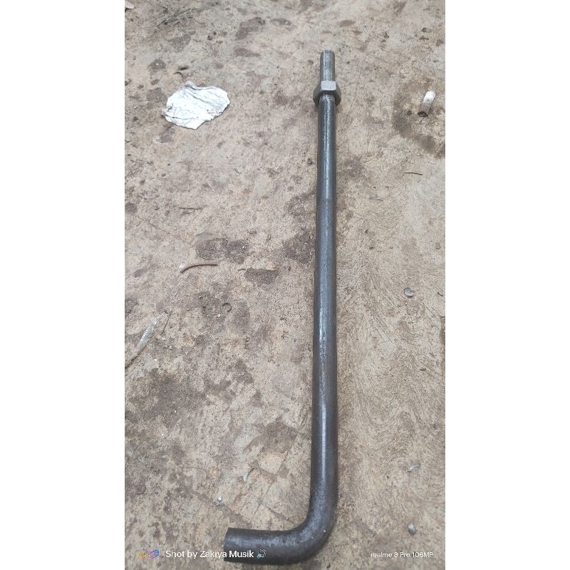 Jual baut angkur L m16x400mmx50mm atau anchorbolt L5/8x50cmx5cm ...