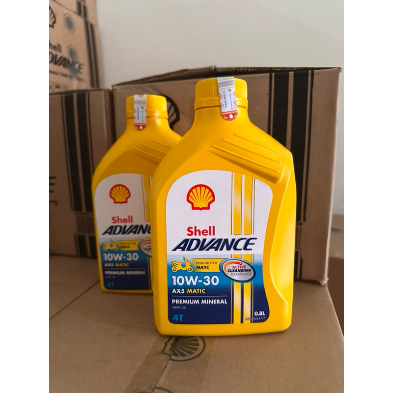 Jual Shell Advance 4T 10w-30 AX5 Matic 0,8L | Shopee Indonesia