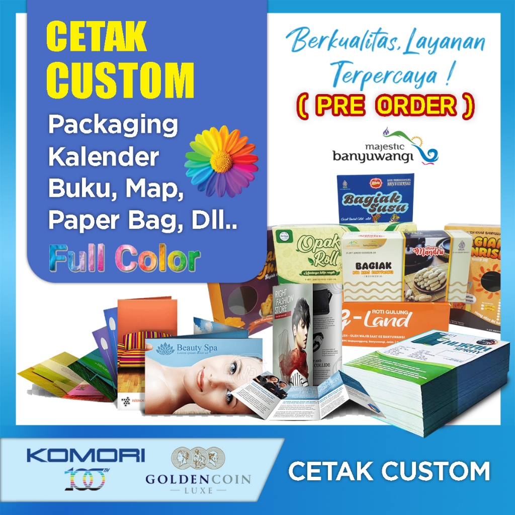 Jual CETAK CUSTOM_PACKAGING_KEMASAN PRODUK_BUKU_KALENDER_MAP_BROSUR | Shopee Indonesia