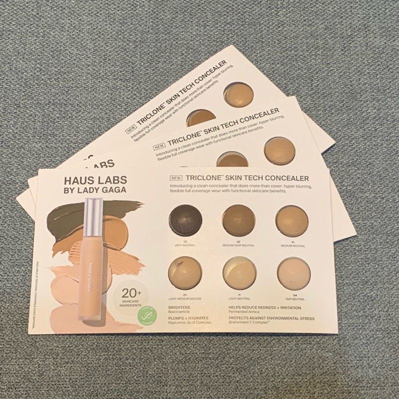 Jual Haus Labs Triclone Concealer SAMPLE CARD 6x0.5ml | Shopee Indonesia