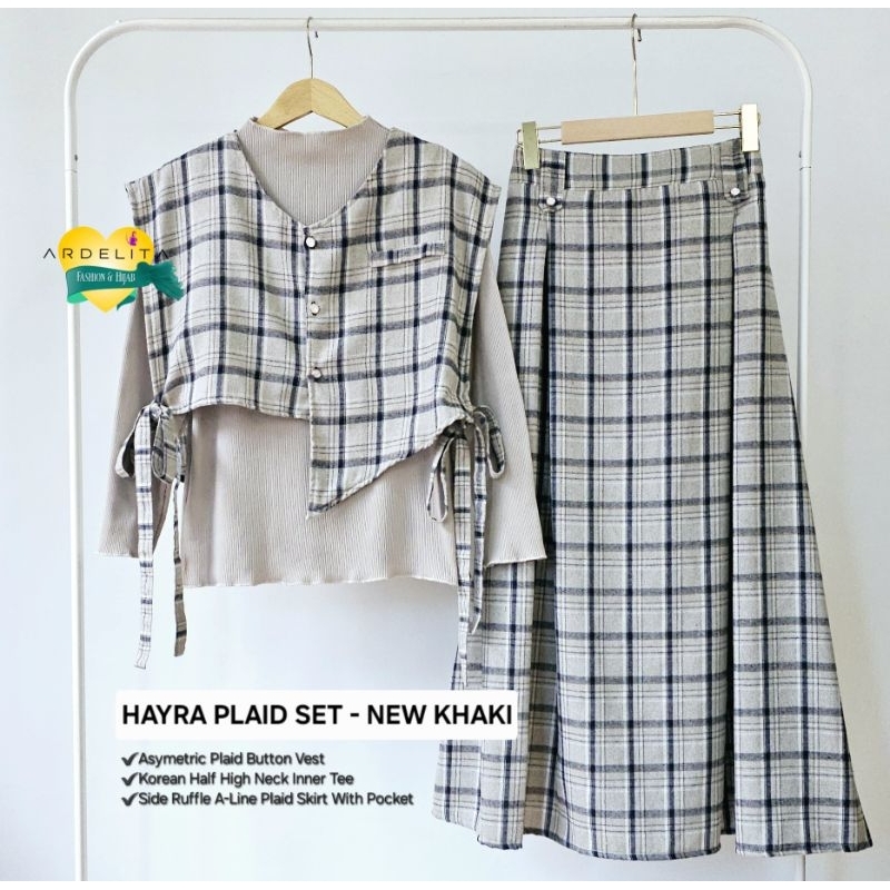 Jual ARDELITA - Exclusive Hayra Asymetric Plaid Set For Korean Style ...