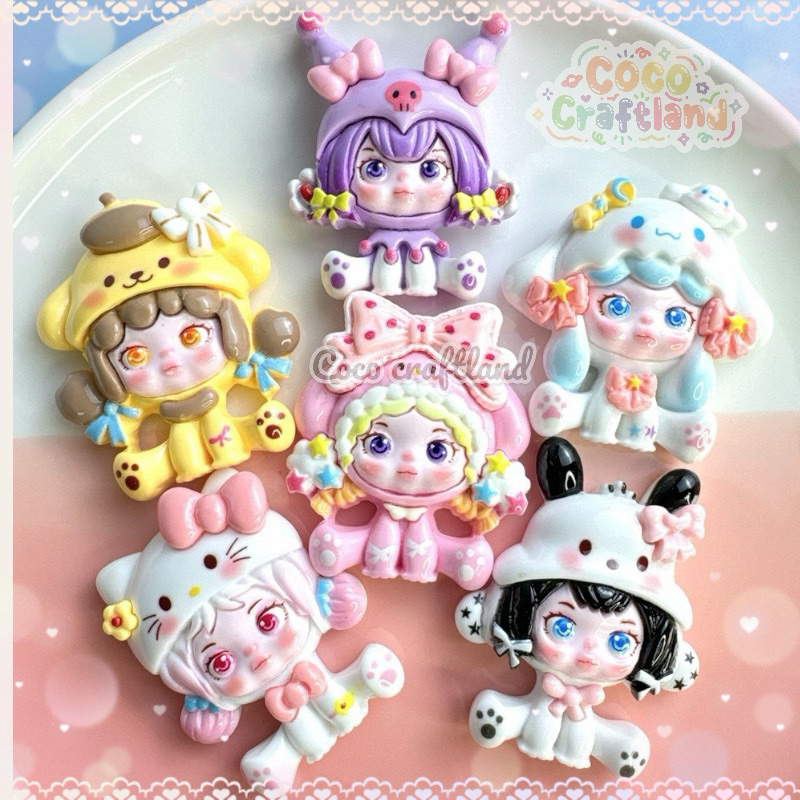 Jual DIY Resin Skull panda x Sanrio Big Size no lobang | Shopee Indonesia