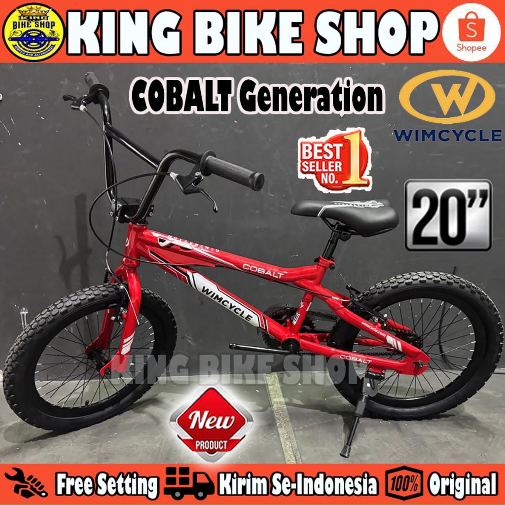 Jual Sepeda Anak Laki BMX WIMCYCLE COBALT GENERATION Ukuran 20 Inch ...