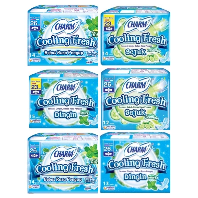 Jual charm cooling fresh day pembalut wanita | Shopee Indonesia