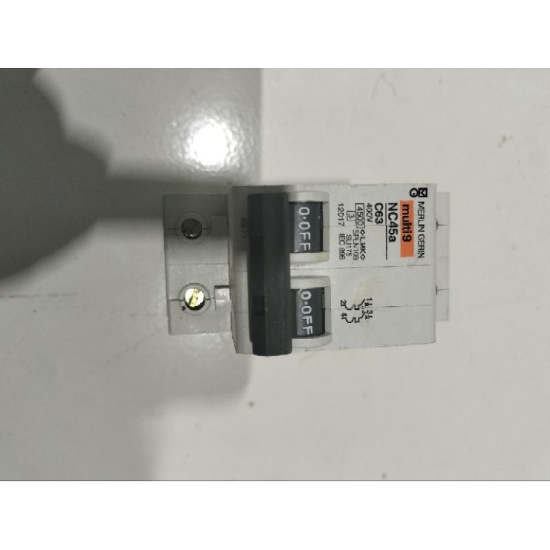 Jual MCB Merlin gerin 2pas 63a barang second di jamin normal | Shopee Indonesia