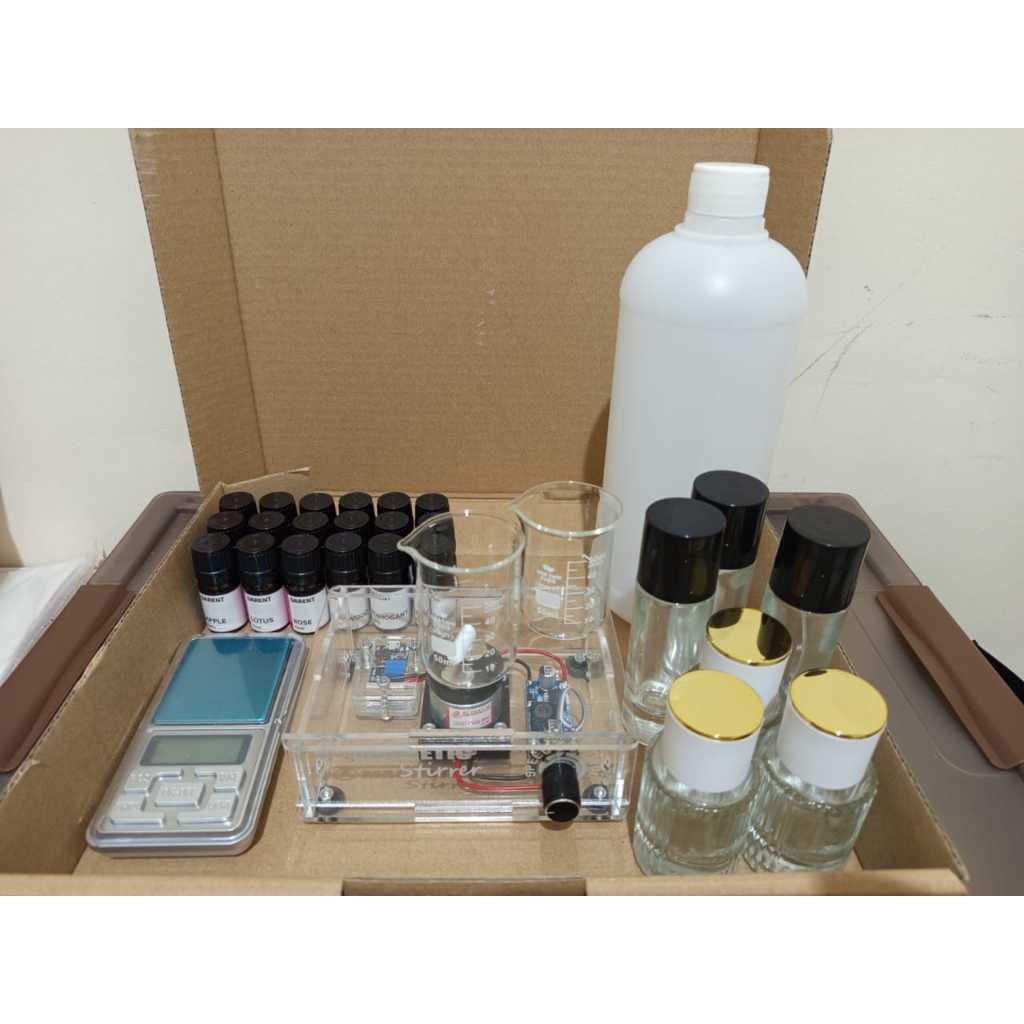 Jual Paket Alat dan Bahan Pembuatan Parfum - Perfume Oil - Timbangan ...