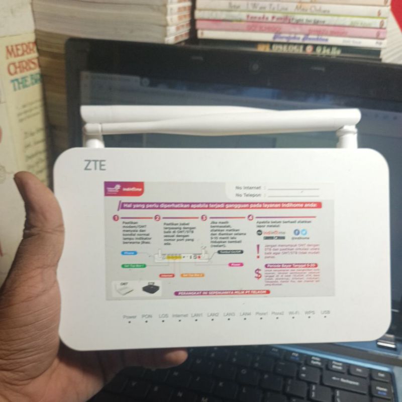 Jual ZTE GPON ONT ZXHN F609 PORT BIRU | Shopee Indonesia