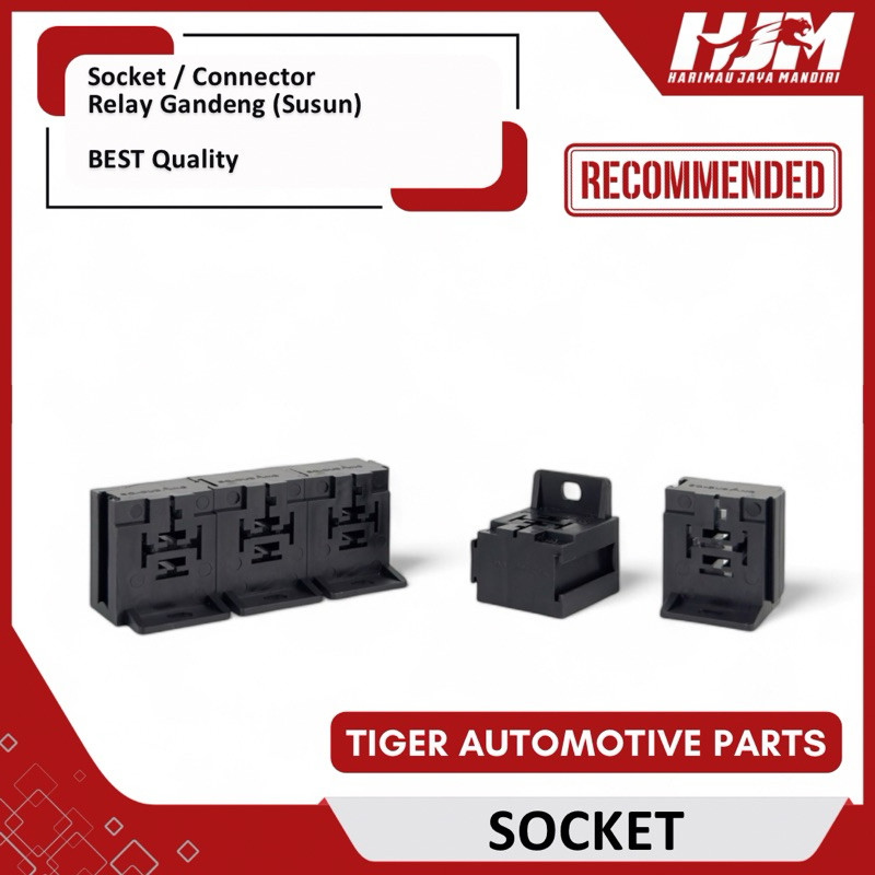 Jual Socket Relay Plastik - Soket Rilei Lampu Klakson Gandeng ONLY ...