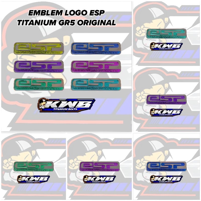 Jual Emblem logo esp emblem logo box filter esp titanium gr5 original ...
