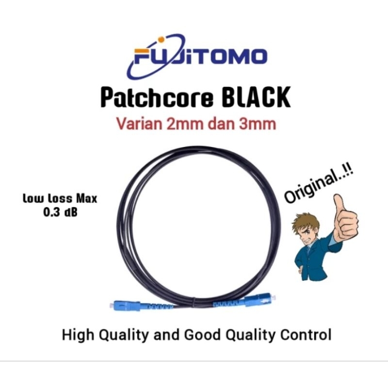 Jual FUJITOMO Patchcore Black 3mm 1m | Shopee Indonesia