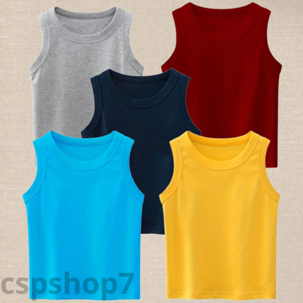 Jual Singlet Polos Anak Usia 2-16 tahun Singlet Anak Anak Pakaian dalam ...