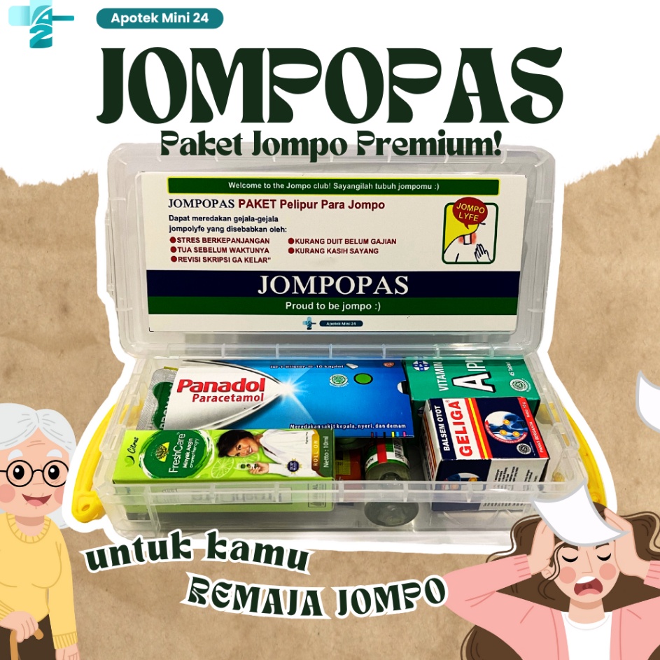 Jual Super Irit READY STOCK JOMPOPAS Kado Unik Jompo Kit by Apotek Mini ...