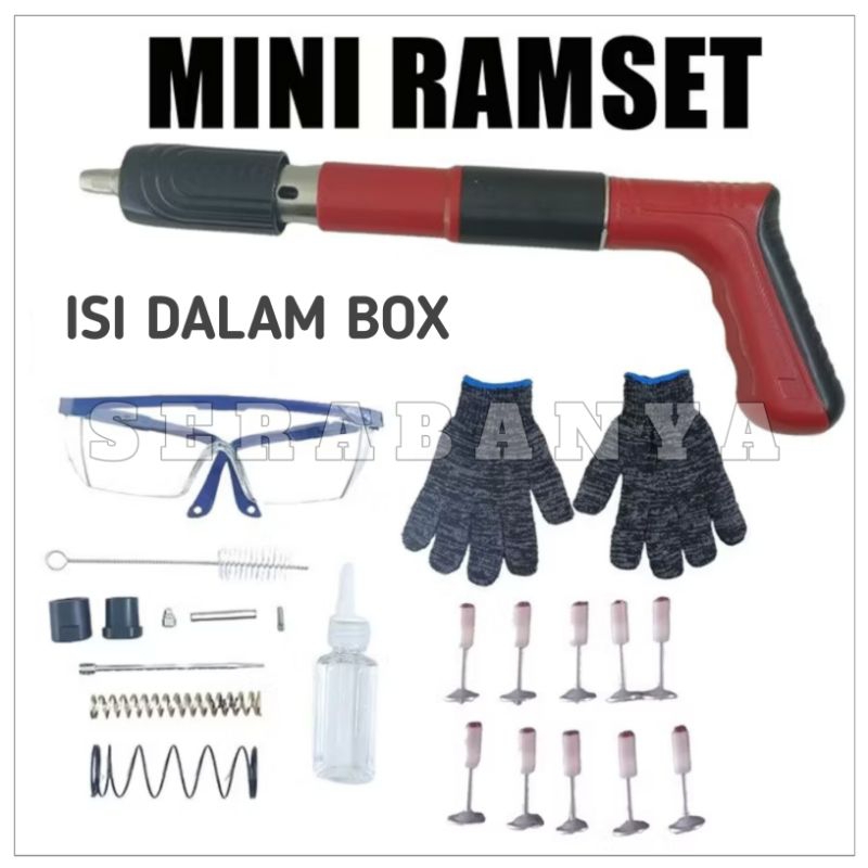 Jual Ramset Gun Mini Untuk Paku Ramset Ukuran 7.3 mm | Alat Tembak Paku ...