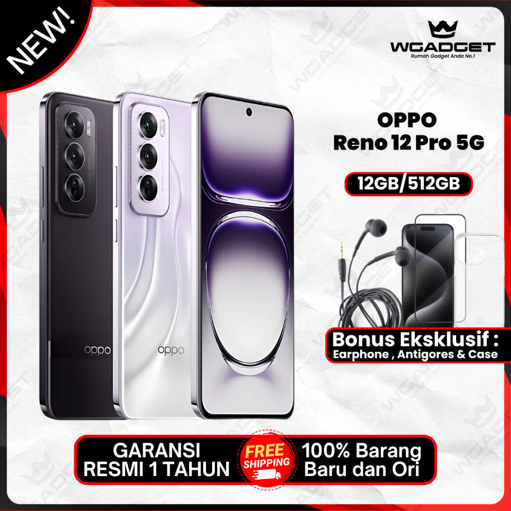 Jual Oppo Reno 12 Pro 5G [12/512 GB] Ai Potret Expert Garansi Resmi ...