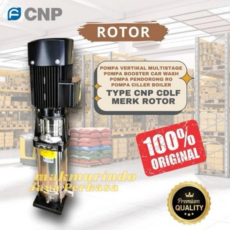 Jual POMPA TYPE CNP CDLF 4-12 3PHASE DRAT POMPA DORONG RO ROTOR ...