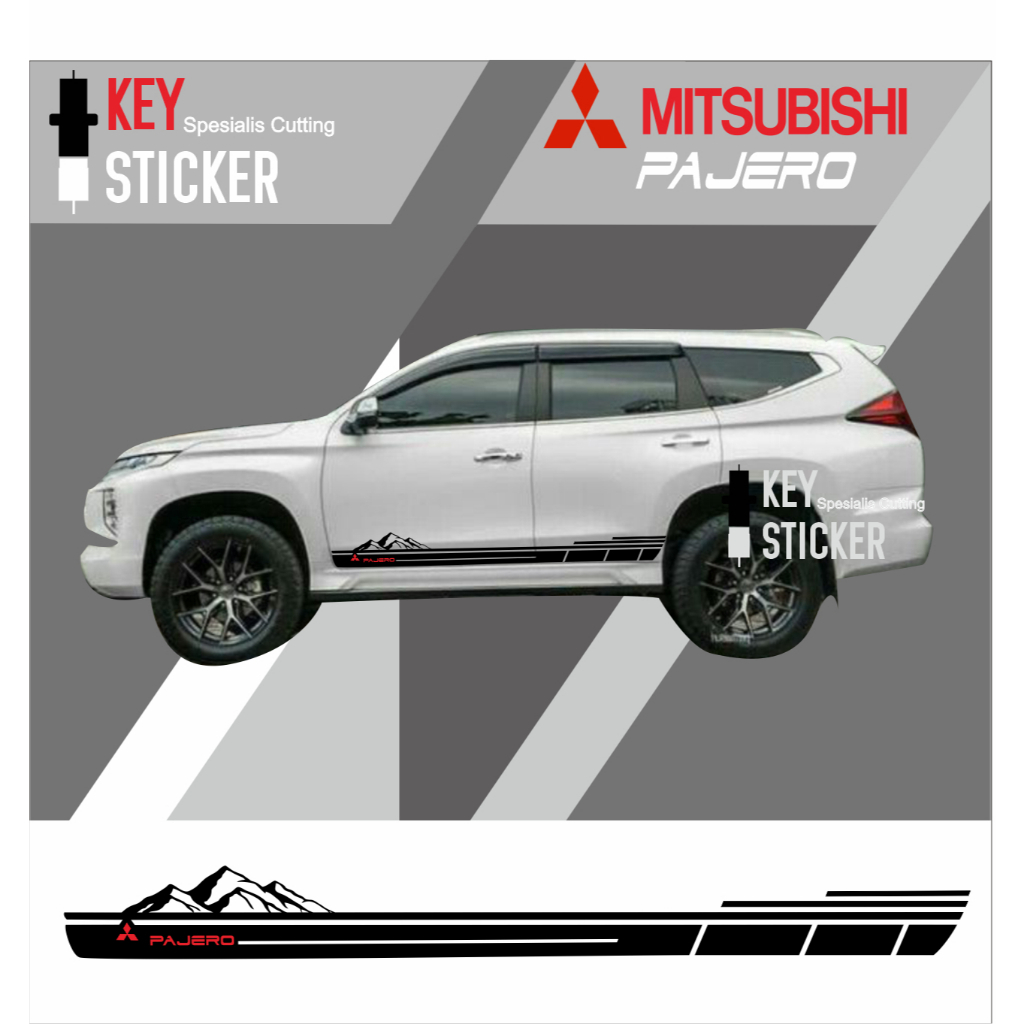 Jual Sticker Variasi Mitsubishi Pajero , Sticker Cutting | Shopee Indonesia