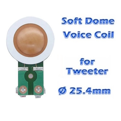 Jual Spul Tweeter 25.4 Soft Dome Voice Coil Resin Speaker Treble ...