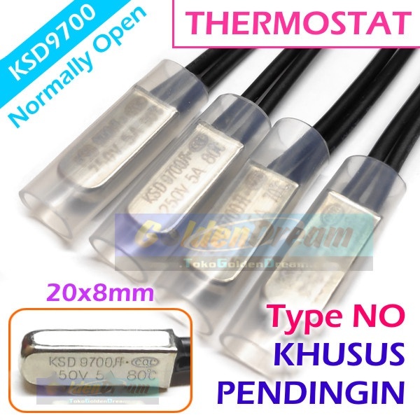 Jual Thermostat KSD9700 Bimetal 250v 5A Sensor Suhu Temperatur KSD 9700 AC | Shopee Indonesia