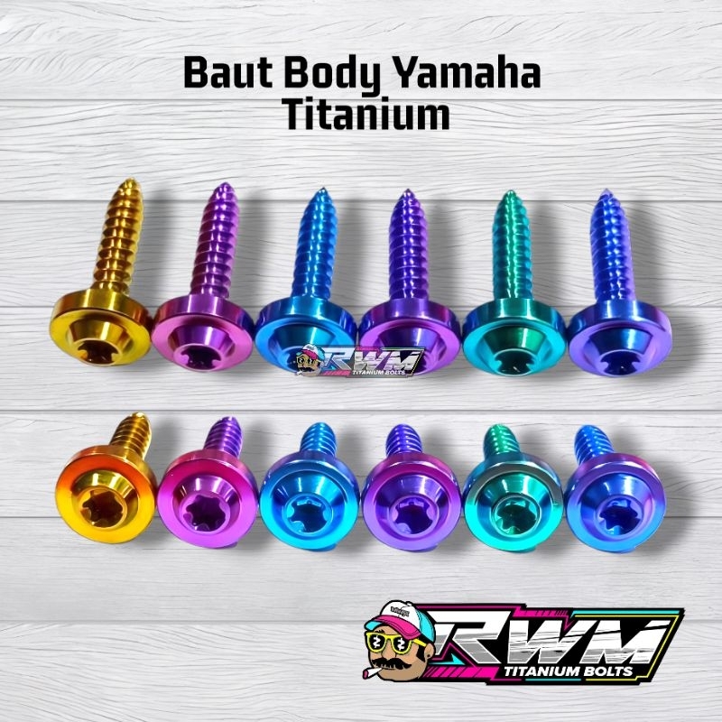 Jual Baut Titanium Baut Body Kasar Yamaha Titanium Grade 5 Original ...