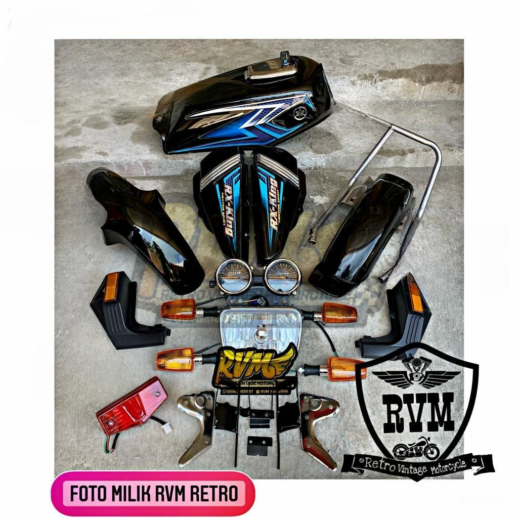 Jual paket tangki RX King tahun 2004 hitam striping 2004 biru - paket ...