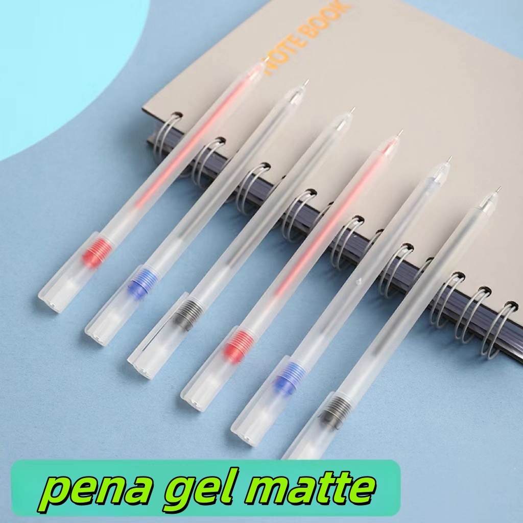 Jual Pulpen Gel Transparan Matte, Pulpen Kreatif Sederhana untuk Siswa ...