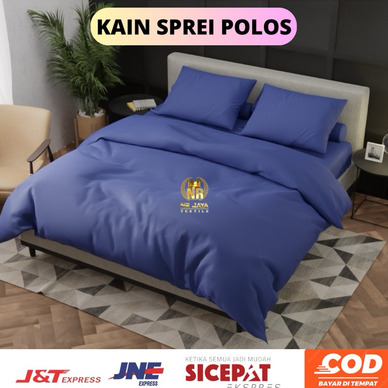 Jual kain SPREI polos polymicro lebar 240 cm meteran | Shopee Indonesia