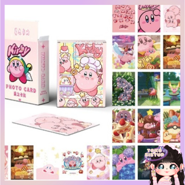 Jual [TS] KIRBY HOLOGRAM PHOTOCARD LOMO CARD ANIME 2 SISI ISI 50PCS ...
