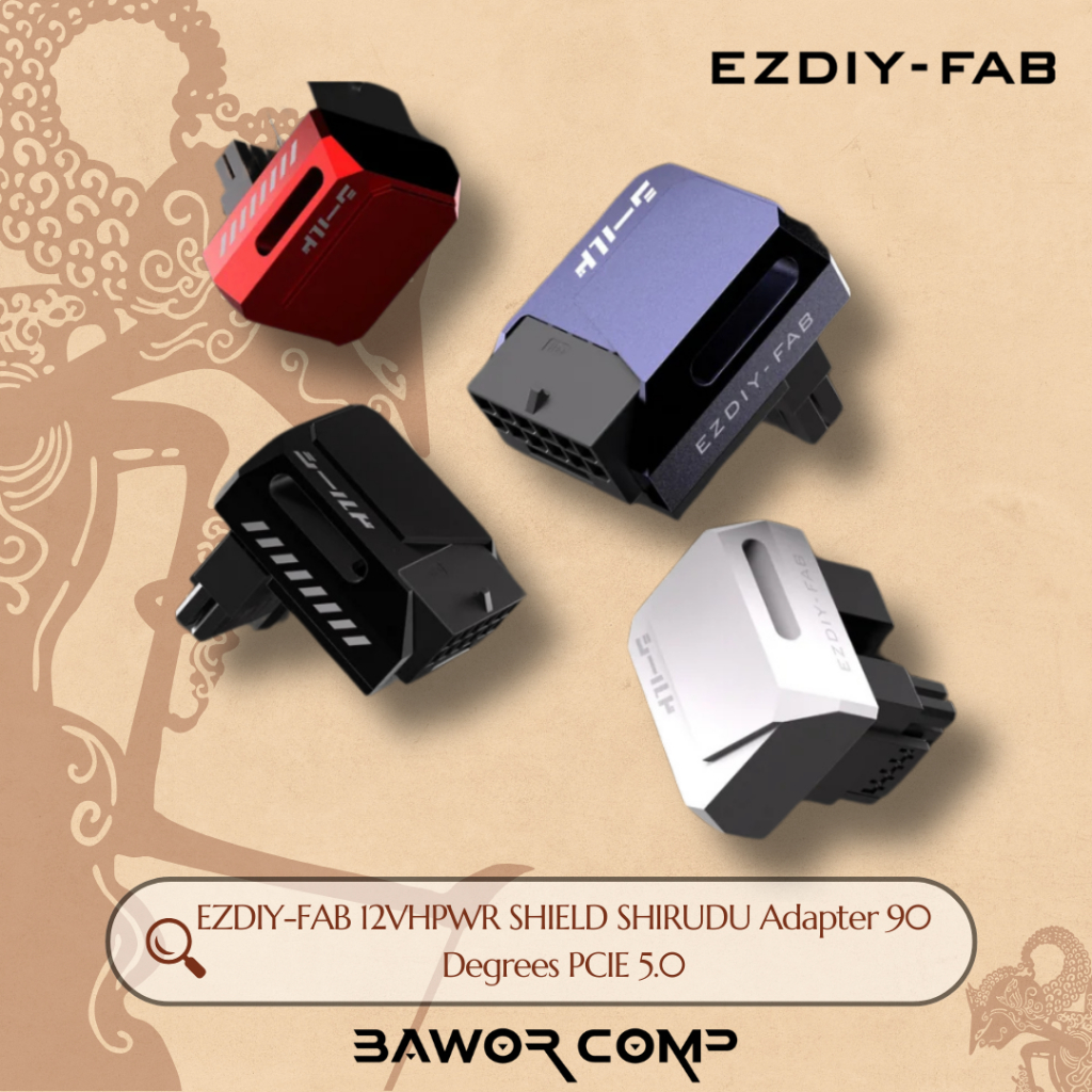 Jual EZDIY-FAB 12VHPWR SHIELD SHIRUDU Adapter 90 Degrees PCIE 5.0 ...