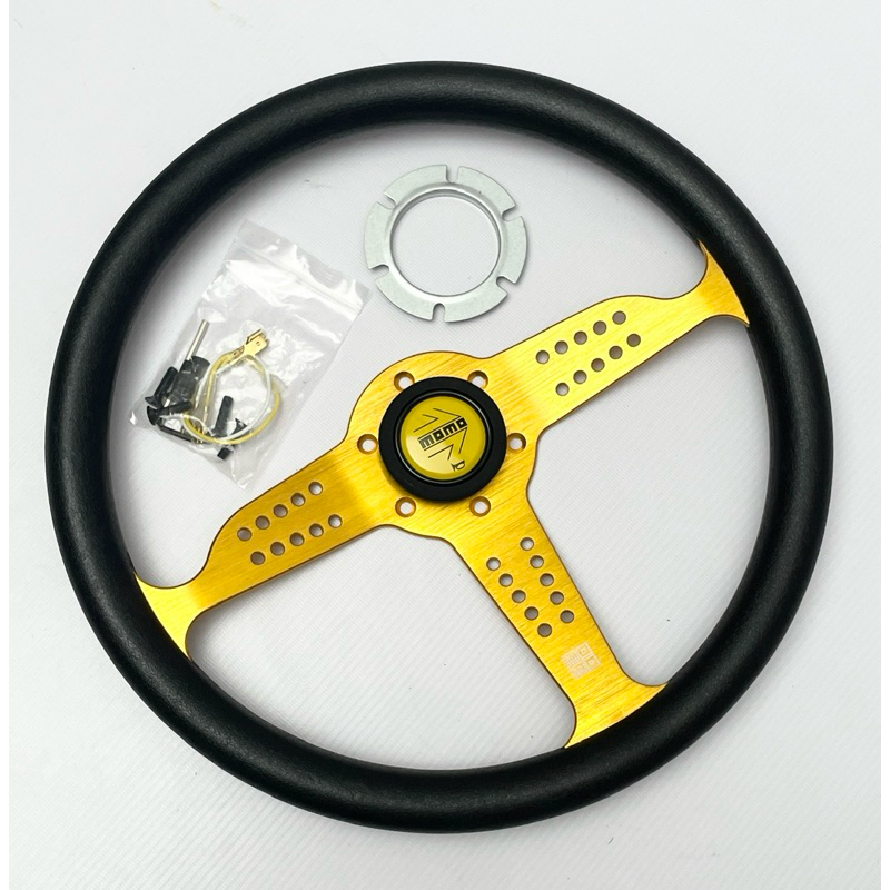 Jual stir racing jdm M0m0 14’’350mm steering wheel car rally racing ...