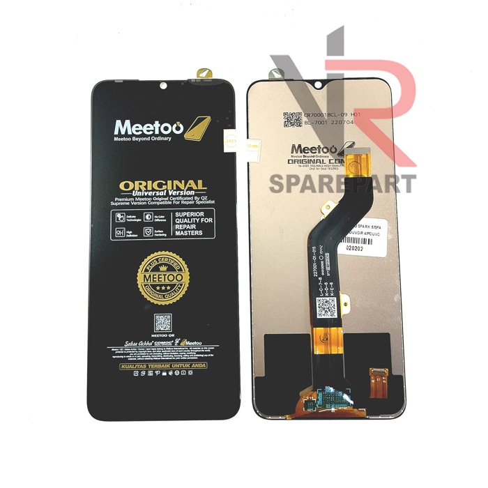 Jual LCD TECNO SPARK 5 / SPARK 6 AIR / POUVOIR 4 / KD6A / KE6J / LC7 / LC8 FULLSET TOUCHSCREEN ...