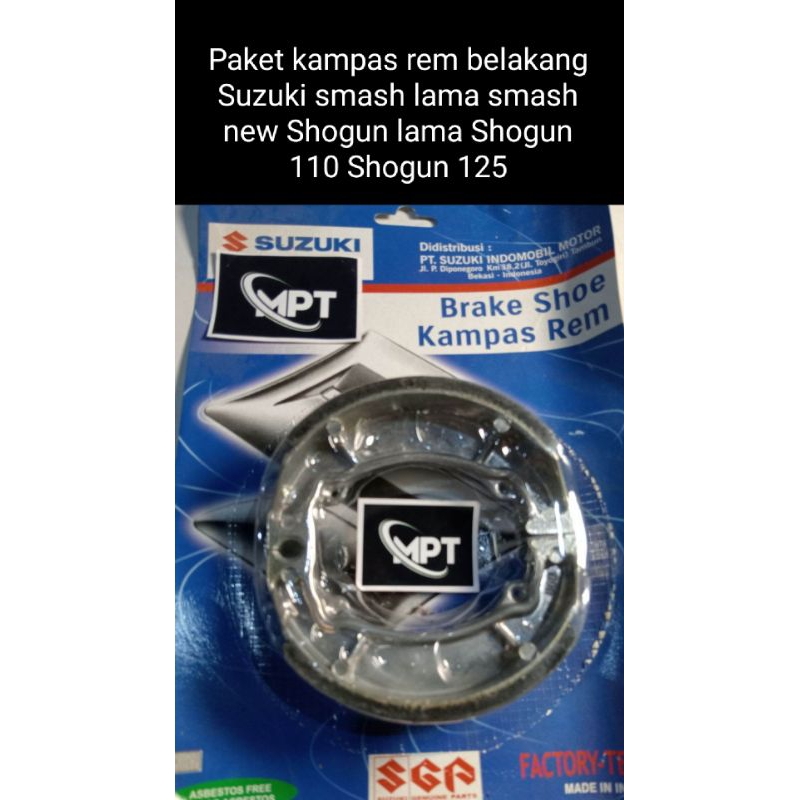 Jual Paket kampas rem belakang Suzuki smash lama smash new Shogun lama ...