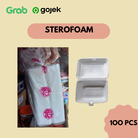 Jual Styrofoam Mie Ayam / Sterofoam Bubur Merk TF Isi 100 Pcs | Shopee ...