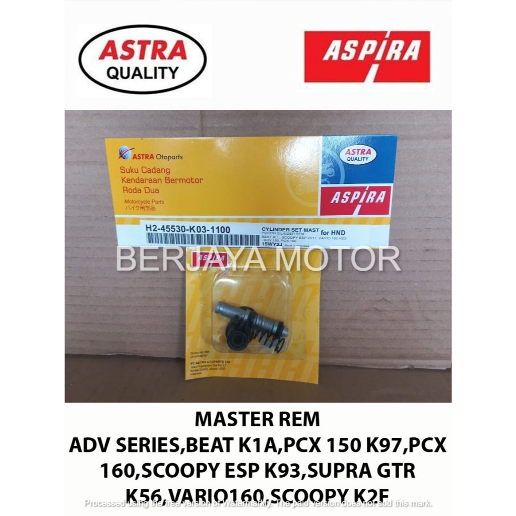Jual MASTER REM ADV SERIES BEAT K1A PCX 150 PCX 160 SCOOPY ESP K93 ...
