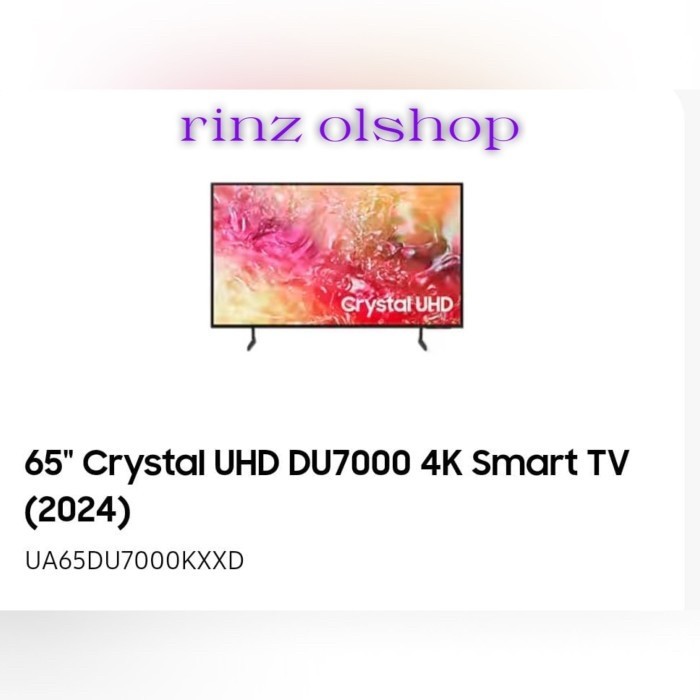 Jual SAMSUNG 65DU7000 / DU7000 CRYSTAL UHD 4K Tizen OS Smart TV 65 Inch - UA65DU7000KXXD ...