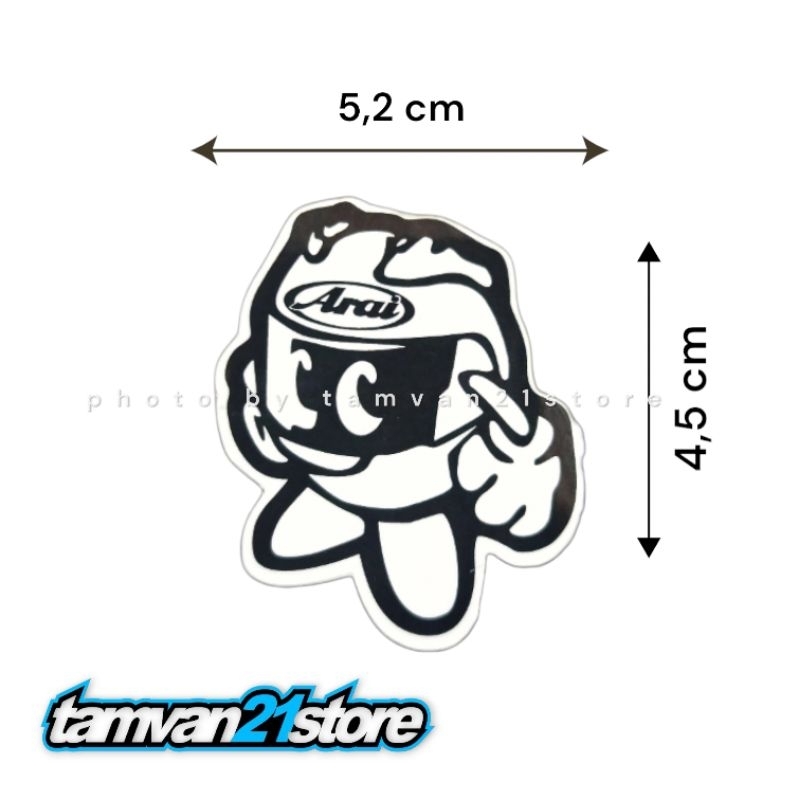 Jual Sticker Robot Arai helm kartun Rapide | Stiker Arai ...