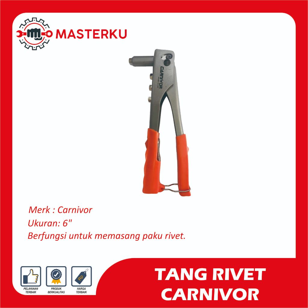 Jual TANG RIVET CARNIVOR/ALAT RIVET/HAND RIVETER/TANG RIVETING/TANG ...