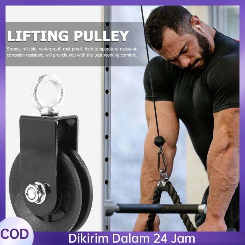 Jual 88mm Roda Katrol Bearing Roda Katrol Pulley Katrol Fitness Gym ...