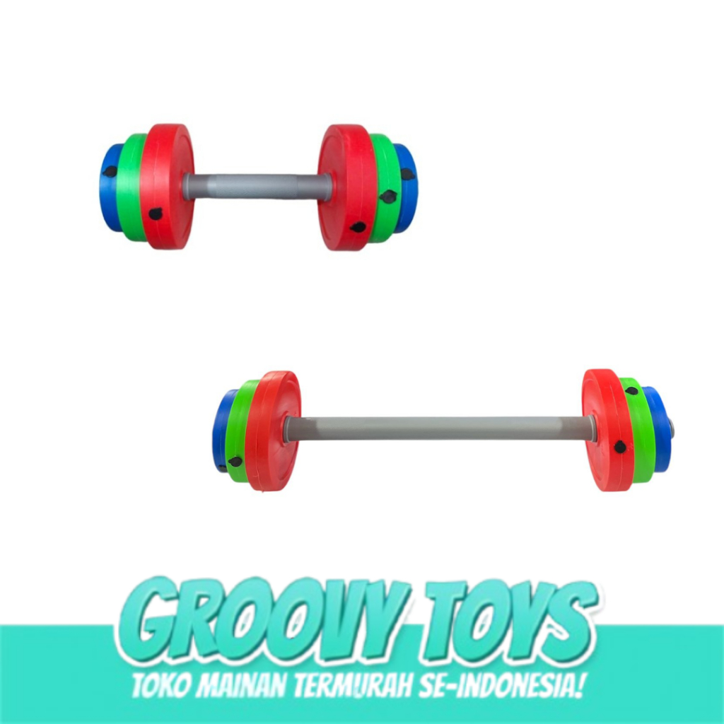 Jual Mainan Anak BARBEL Angkat Beban Melatih Otot | Shopee Indonesia