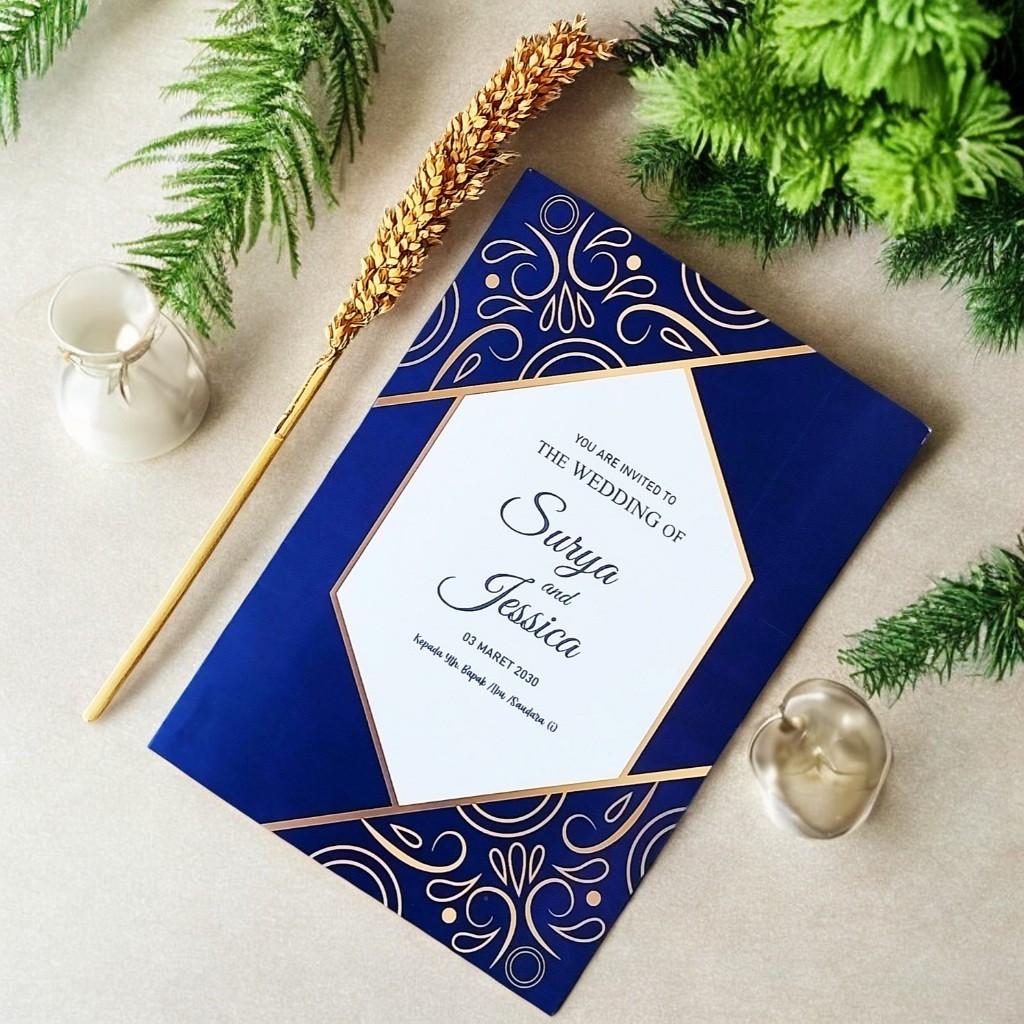 Jual Undangan Pernikahan Elegan/ Undangan Batik / Undangan Nikah ...